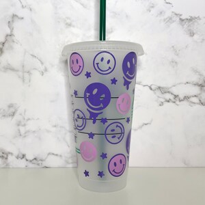 Smile Face Starbucks Cup, Smile Face Cup, Melting Smile Starbucks Cup ...