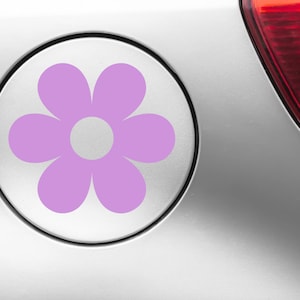 Flower Gas Tank Decal, Flower Decal for Car, Floral Sticker, Daisy ...
