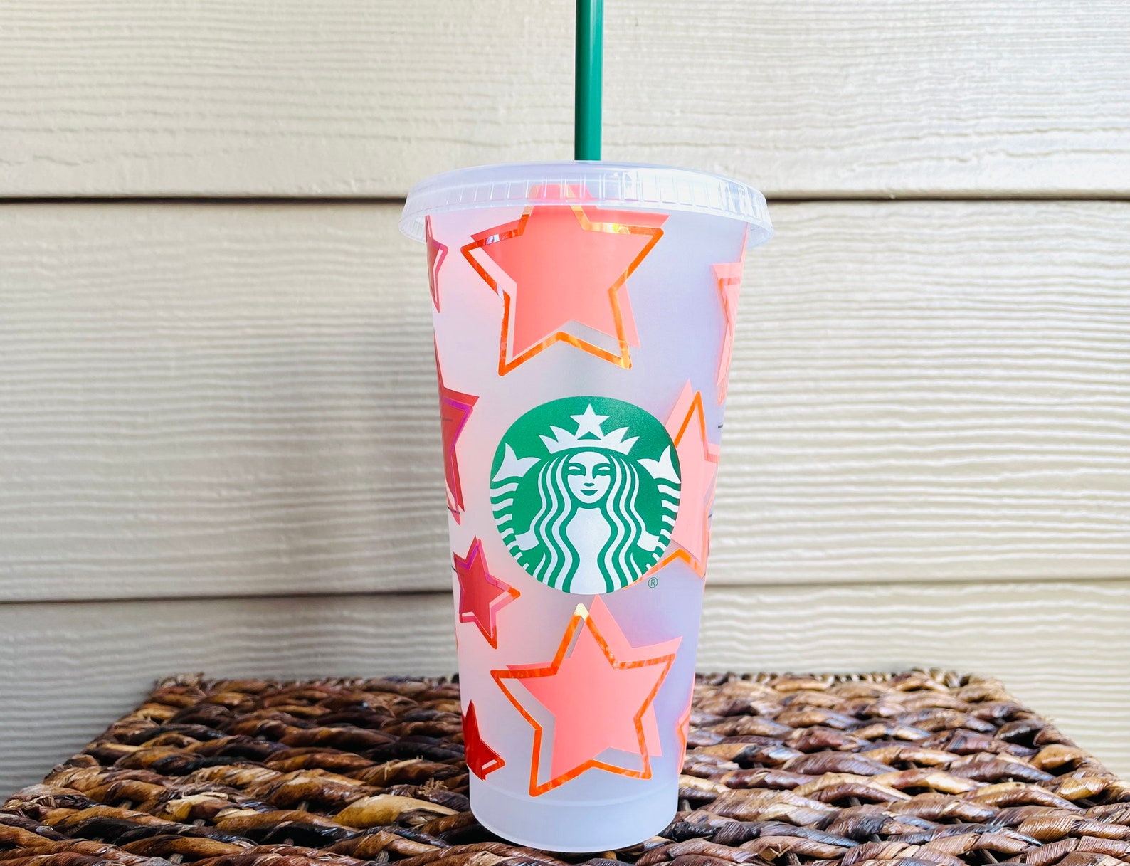 Holographic Stars Starbucks Cup Star Cup Stars on Starbucks - Etsy