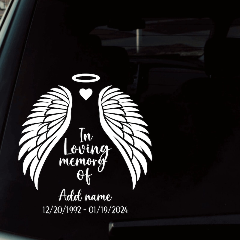 In Loving Memory Car Decal - Etsy