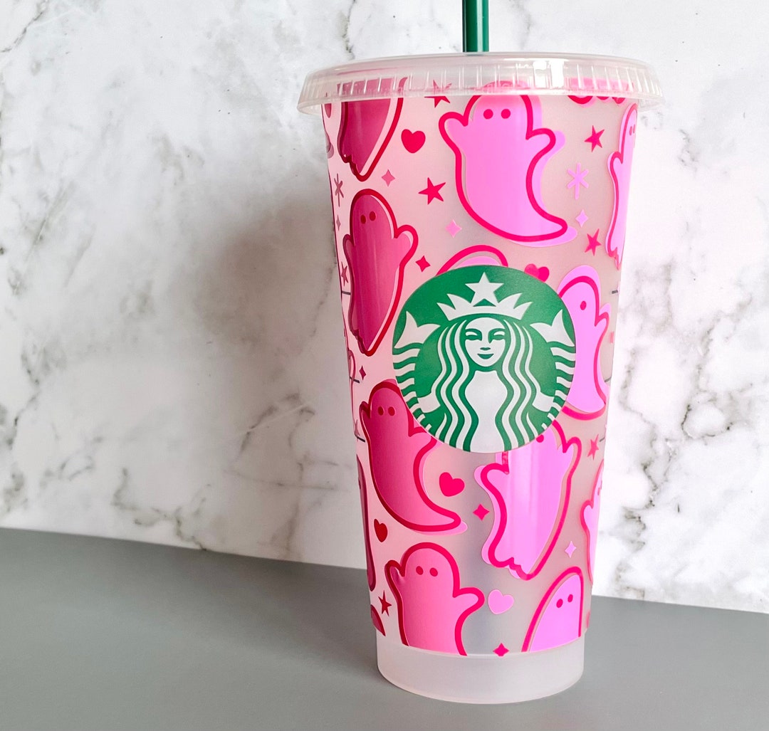 Ghost Starbucks Cup, Starbucks Cup Halloween, Spooky Starbucks Cup ...