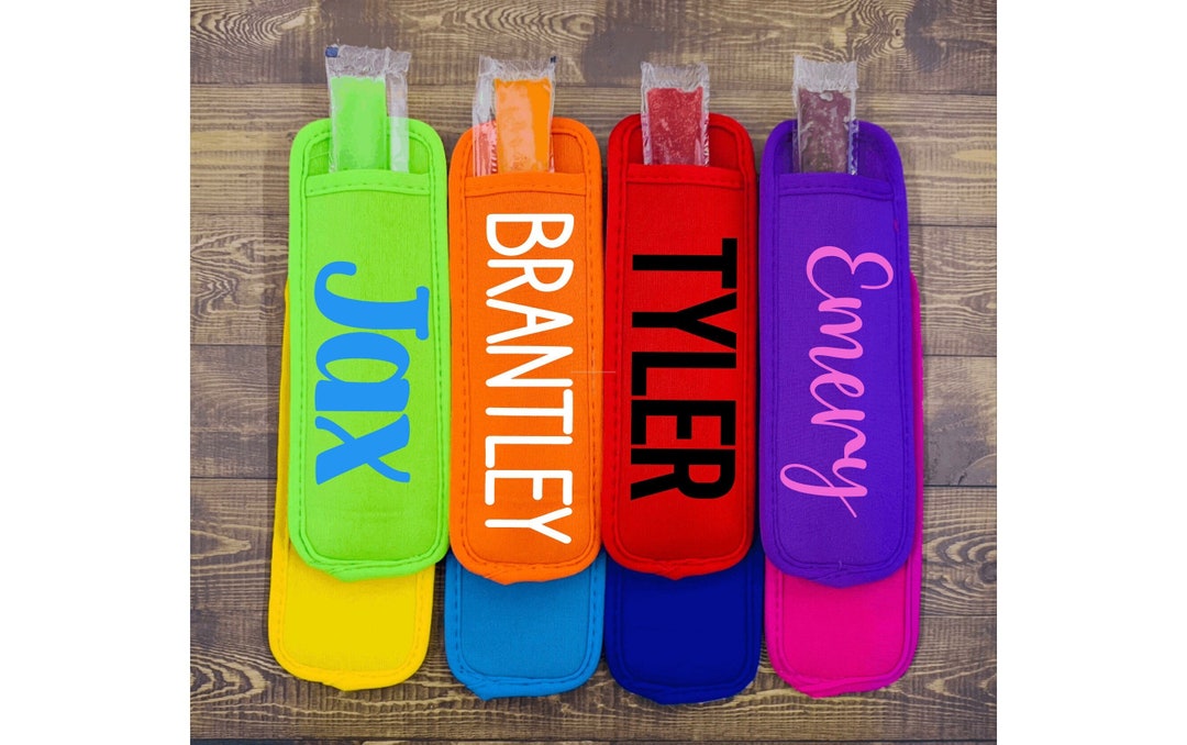 Personalized Popsicle Holder Kid Reusable Popsicle Sleeve - Etsy