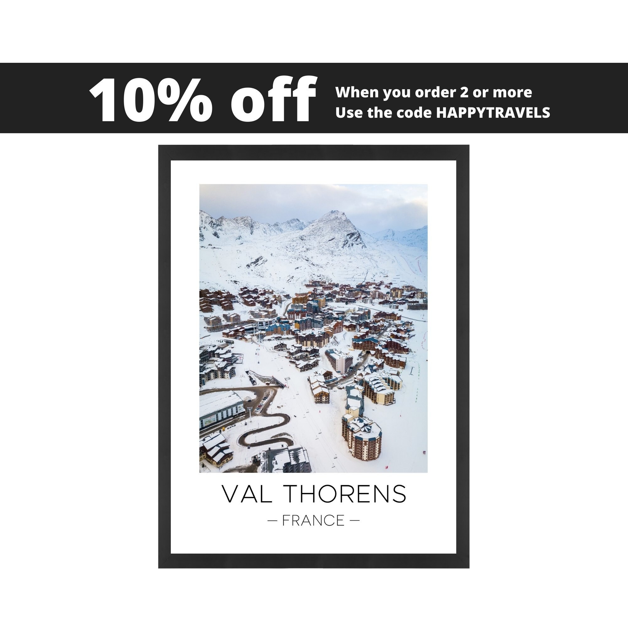 Val Thorens Print Val Thorens Poster France France Print - Etsy UK