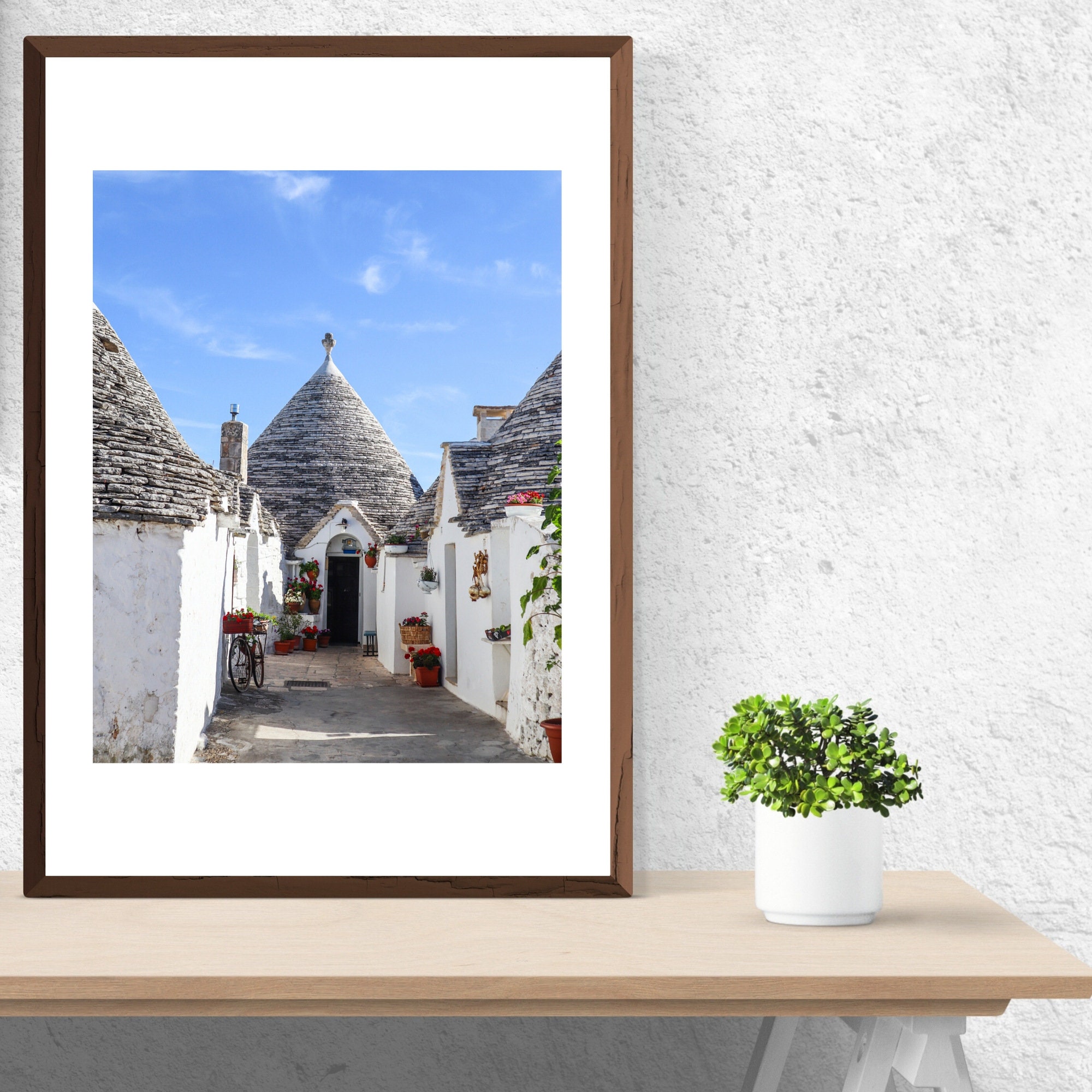 Puglia Print | Alberobello Wall Art, Puglia Poster, Puglia Italy ...