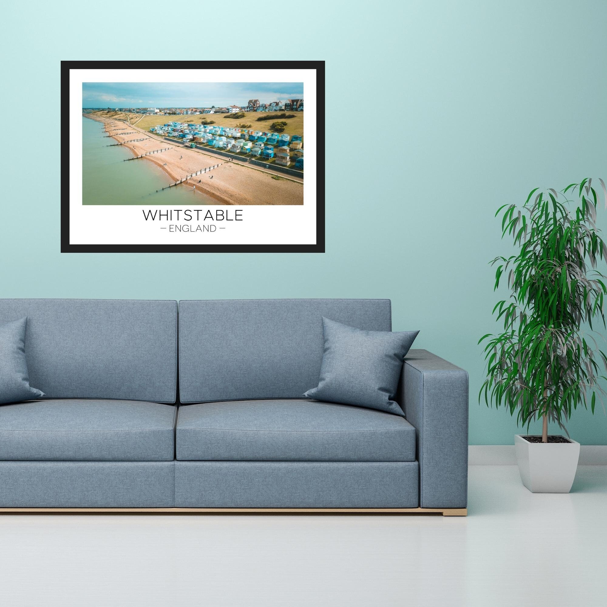 Whitstable Print | Whitstable Poster, English Seaside Wall Art, England ...