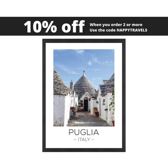 Puglia Print Puglia Travel Italy Wall Art Puglia Poster | Etsy