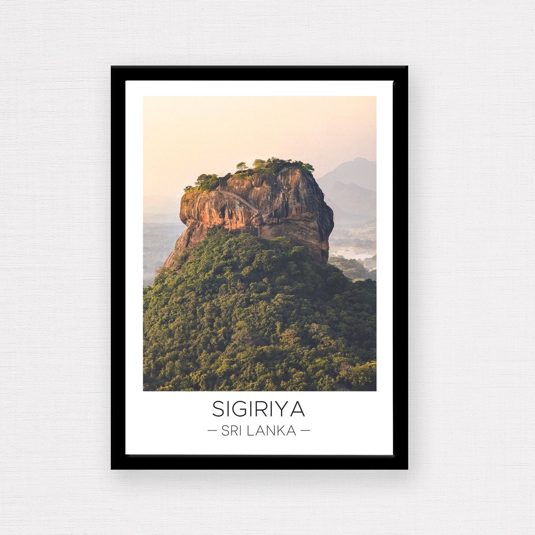 Sigiriya Rock Print: Sri Lanka Travel Photography, Nature Wall Art - Etsy