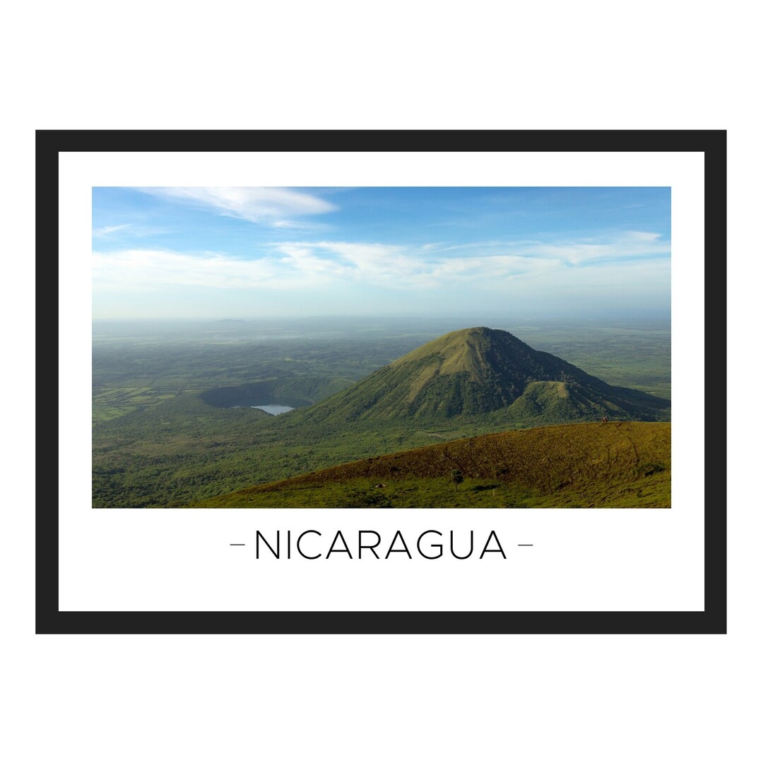 Nicaragua Print | Nicaragua Poster, Nicaragua Art, Nicaragua, Central ...