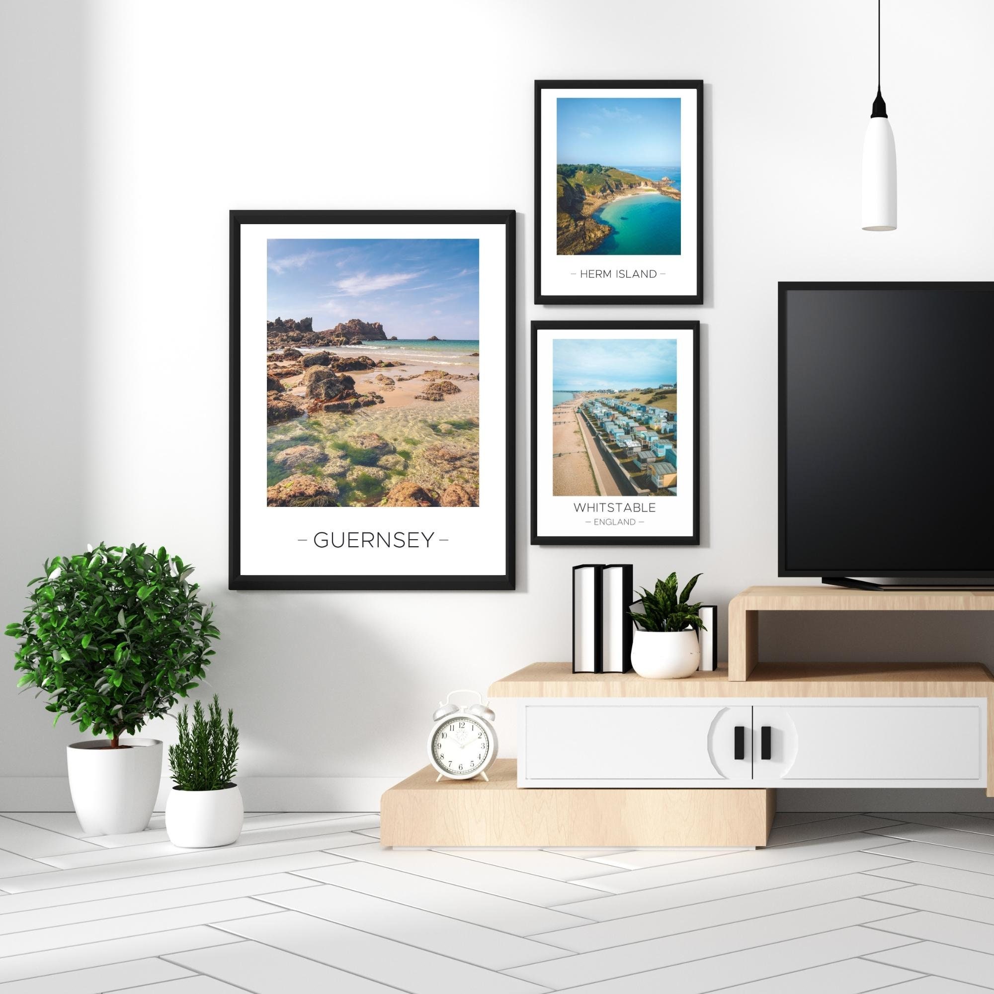 Guernsey Print | Guernsey Poster, Guernsey Beach Poster, Channel ...