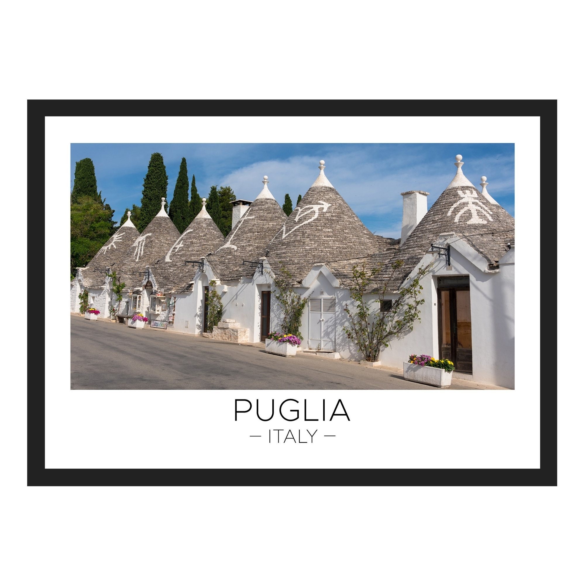 Puglia Print | Alberobello Print, Alberobello Poster, Puglia Italy ...