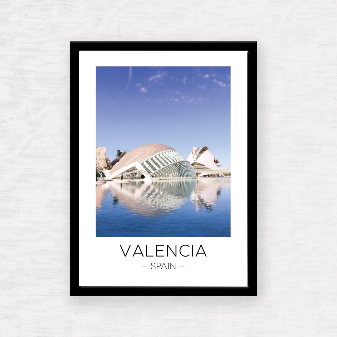 Valencia Print | Valencia Travel Poster, Valencia Art, Spain Print ...