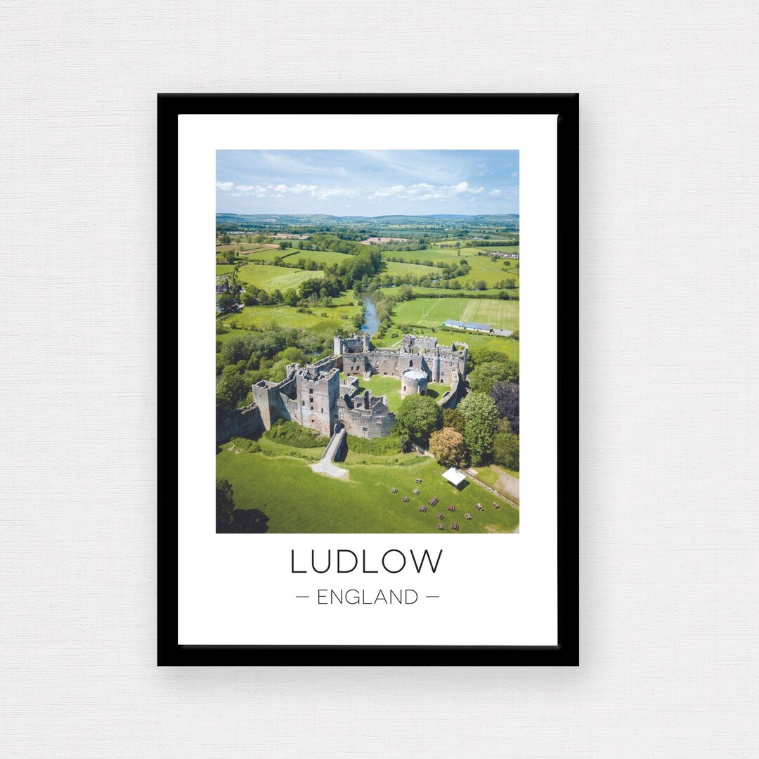 Ludlow Print | Ludlow Poster, Ludlow Castle Print, Ludlow Castle Poster ...