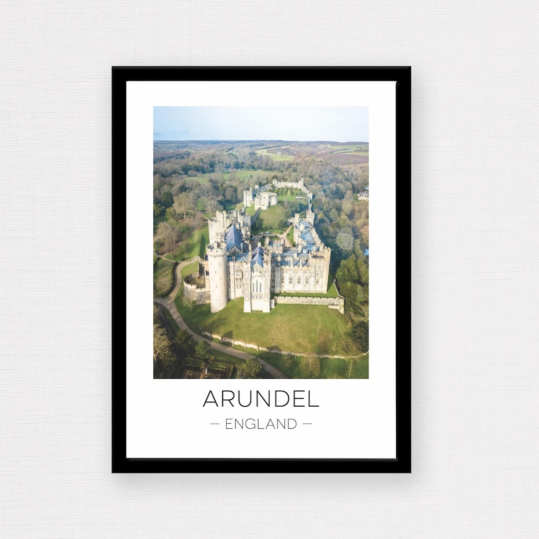 Arundel Print | Arundel Poster, English Castle Wall Art, South Downs ...