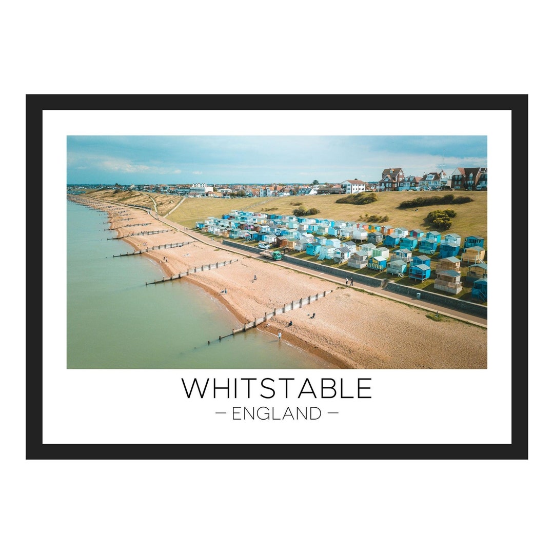 Whitstable Print | Whitstable Poster, English Seaside Wall Art, England ...