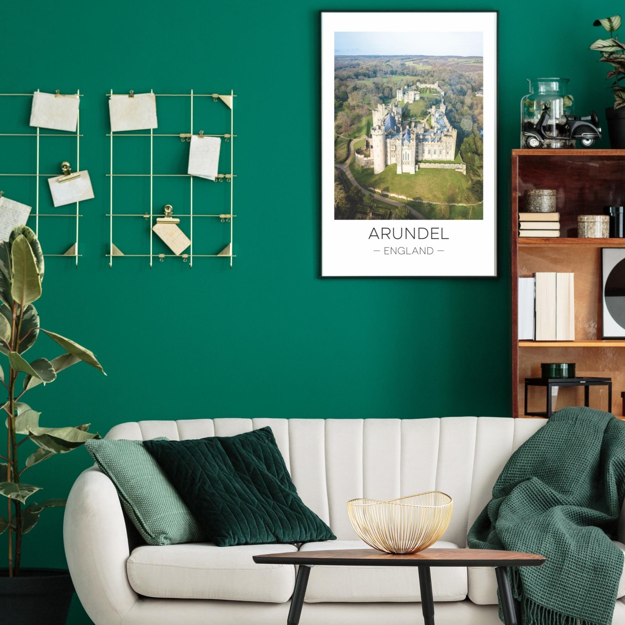 Arundel Print | Arundel Poster, English Castle Wall Art, South Downs ...