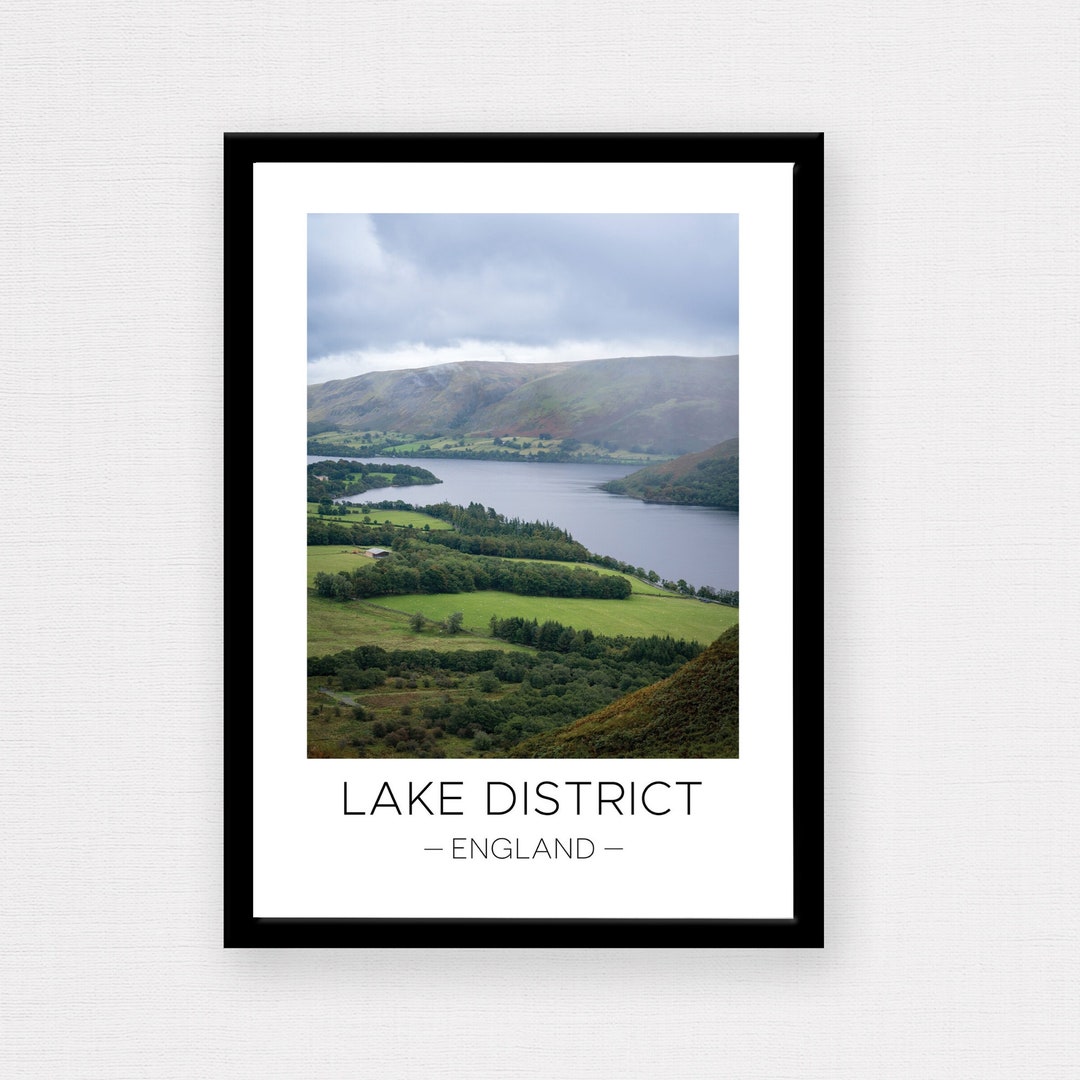 Lake District Print | Lake District Travel, Ullswater Print, Lake ...