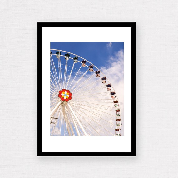 Ferris Wheel Print Ferris Wheel Poster Ferris Wheel Photo | Etsy