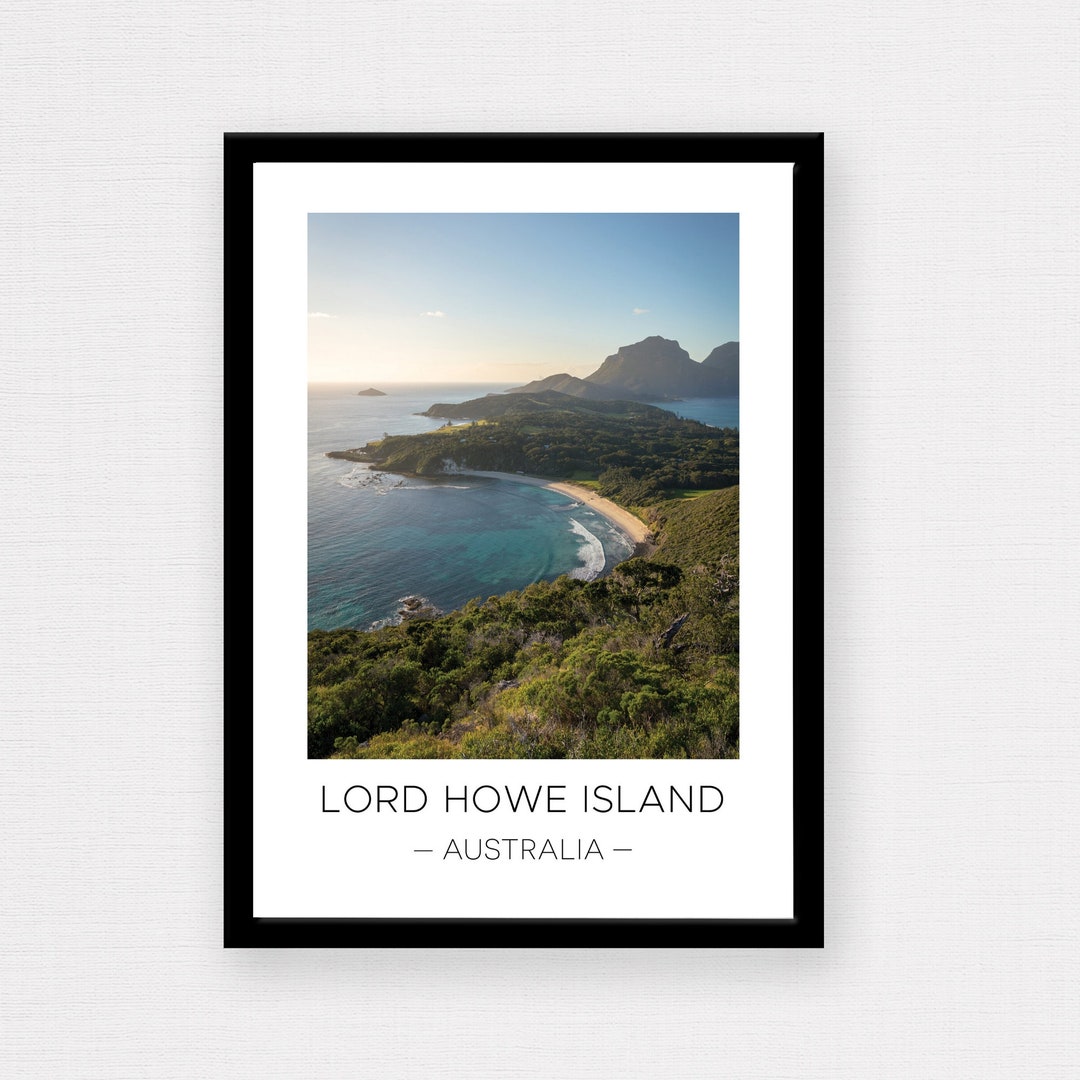 Island Print | Lord Howe Island, Lord Howe Island Wall Art, Australia ...