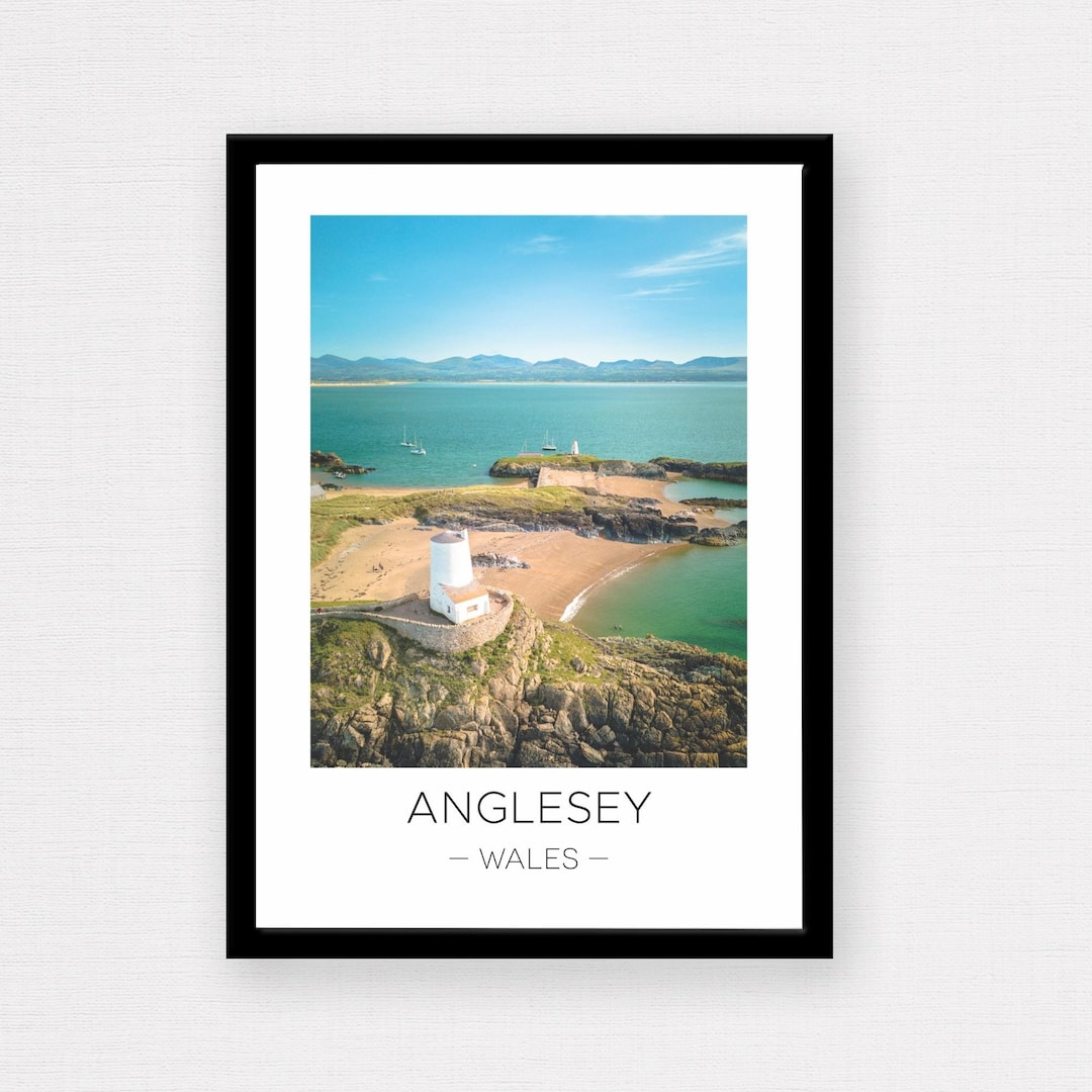 Anglesey Print | Anglesey Poster, Wales Wall Art, North Wales Print ...