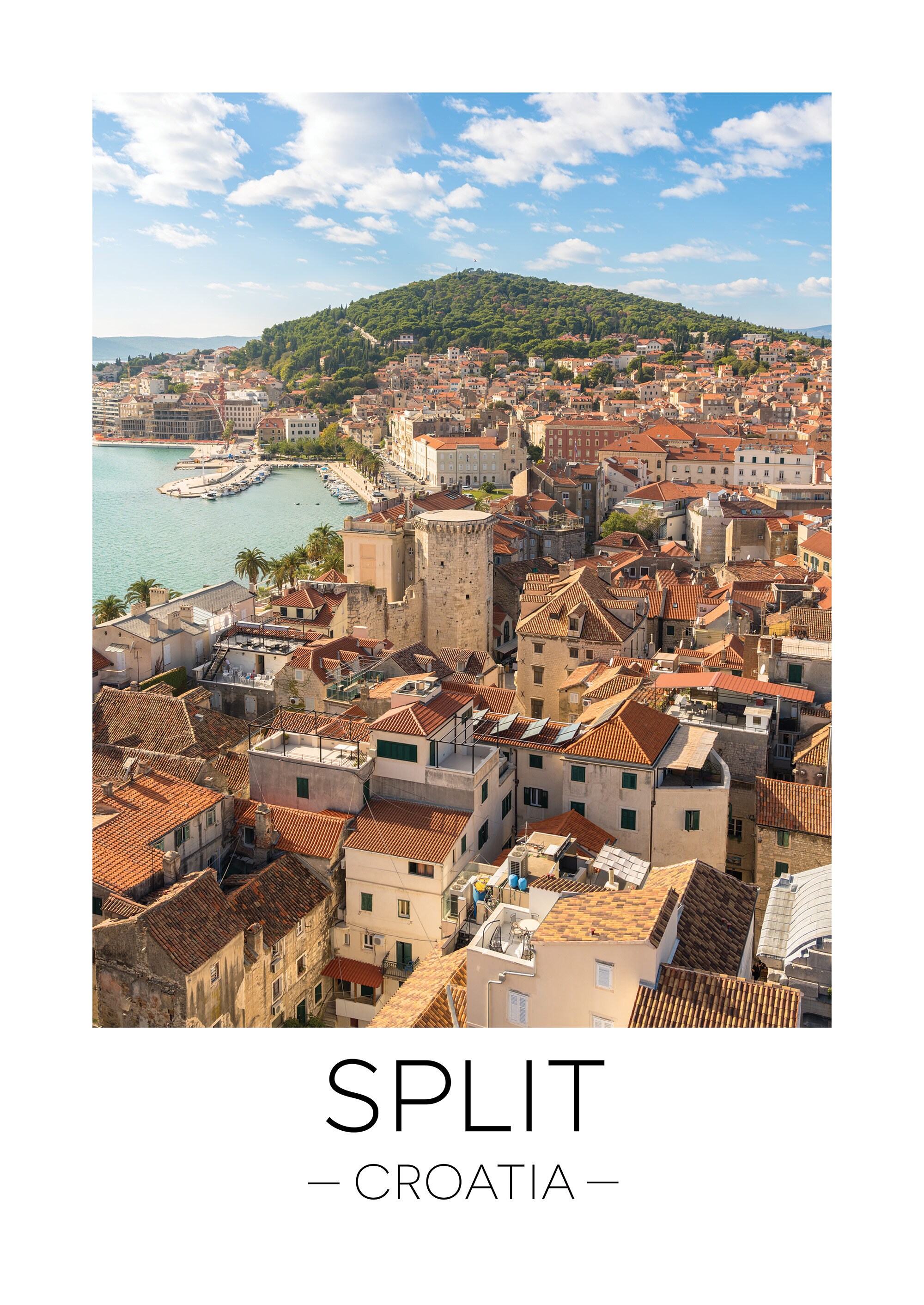 Split Croatia Print Split Croatia Travel Poster, Split Poster, Croatia ...