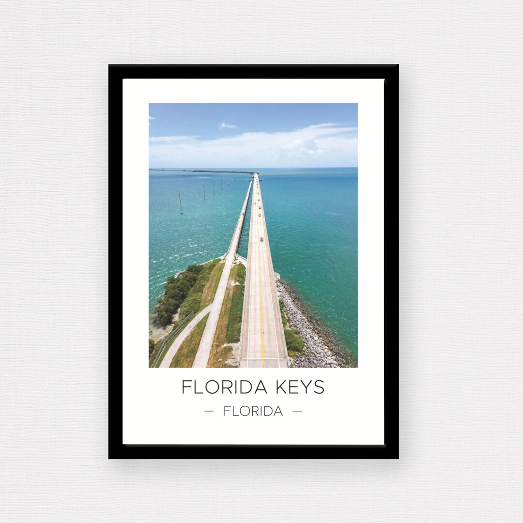 Florida Keys Overseas Highway Print | Florida Keys Wall Art, Florida ...