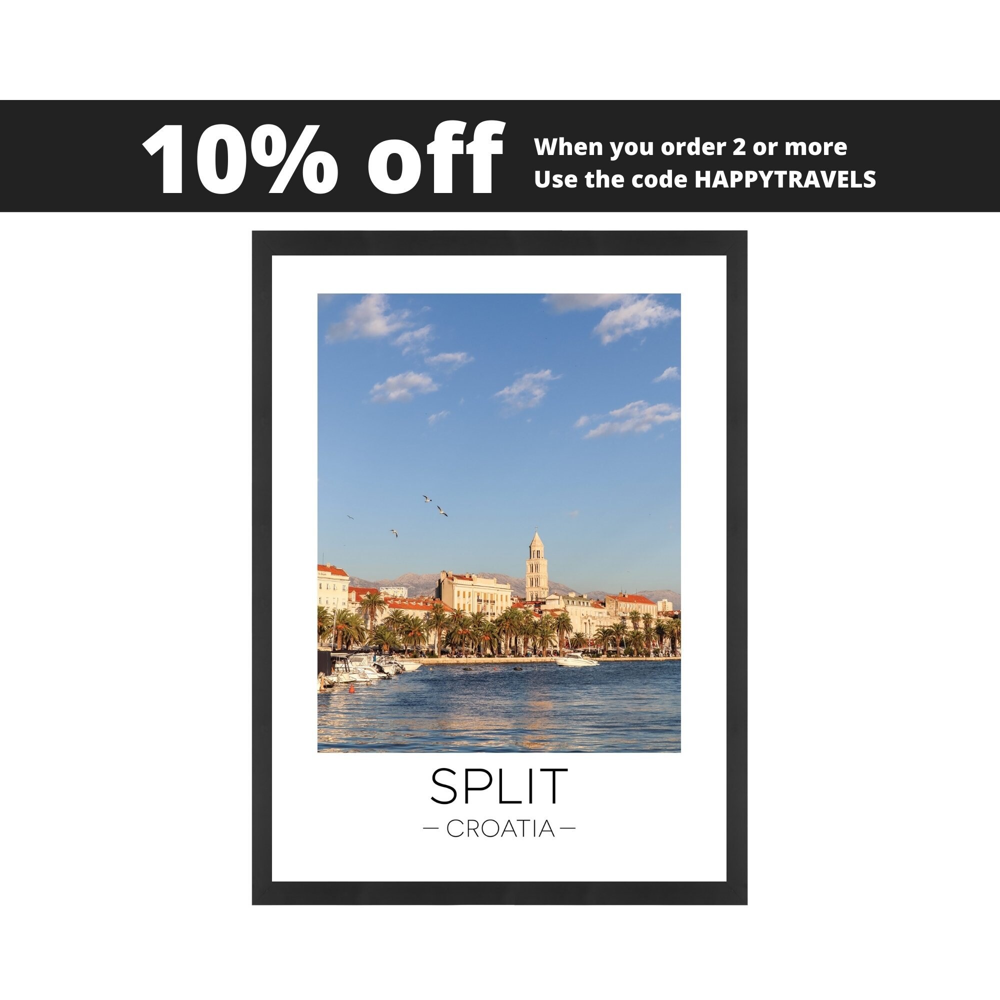 Split Croatia Print Split Croatia Travel Poster Split - Etsy