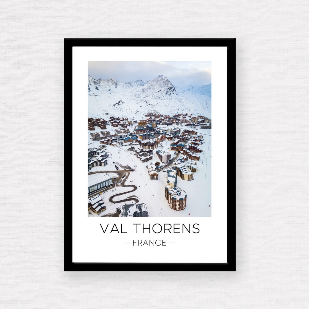 Val Thorens Print | Val Thorens Poster, France, France Print, Mountains ...