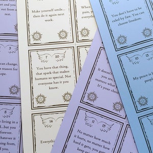 Supernatural Oracle Cards, Printable, Instant Download - Etsy