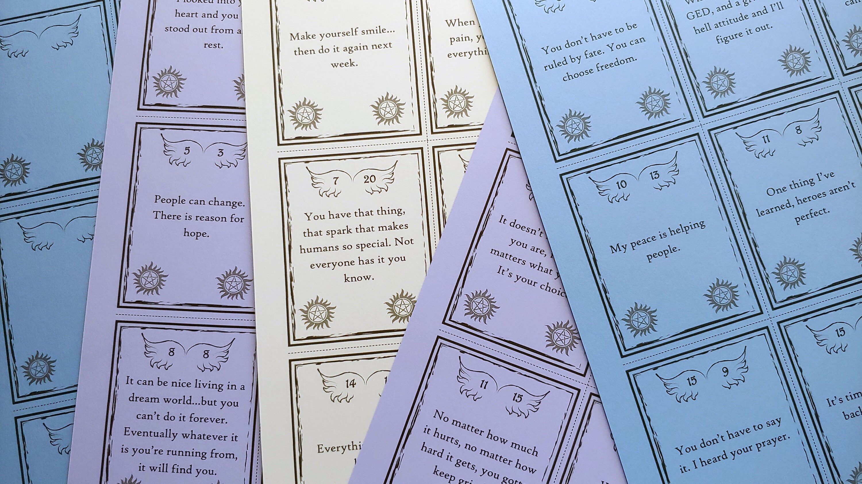 Supernatural Oracle Cards, Printable, Instant Download - Etsy