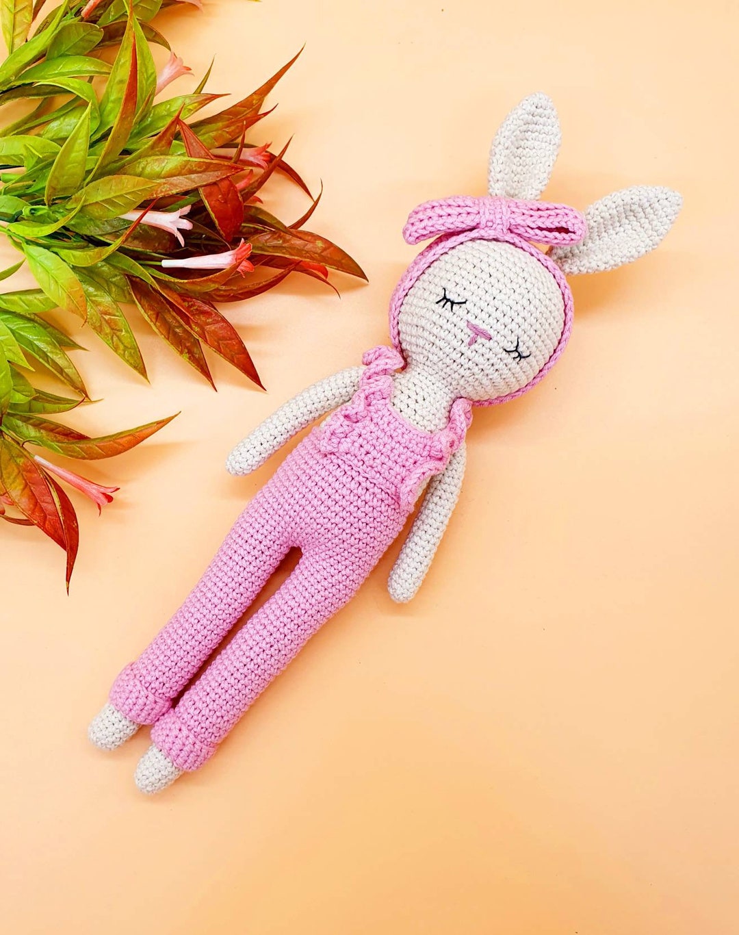 Cuddly Toy Amigurumi Rabbit Easter Bunny Toy Crochet Dolls Children's ...