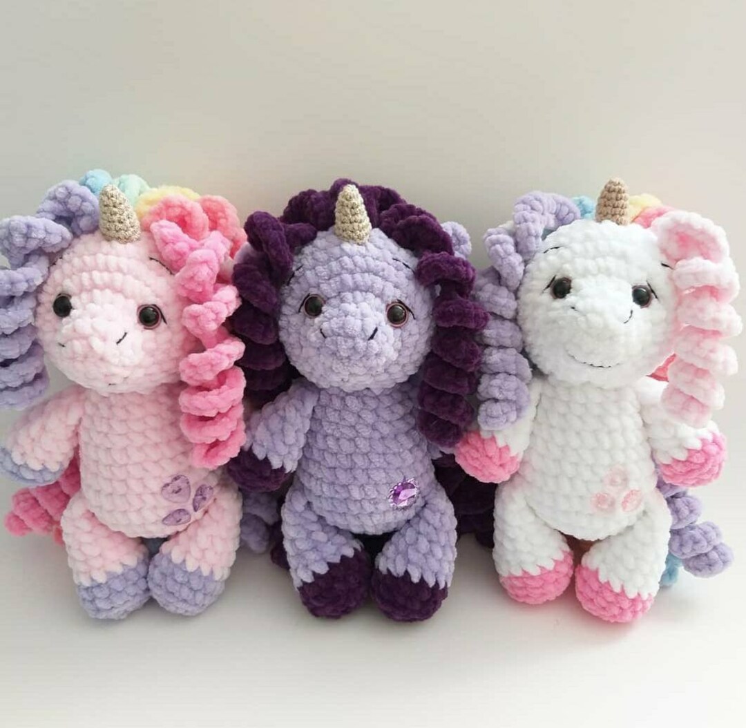 Crocheted unicorn cuddly toy amigurumi - Etsy.de