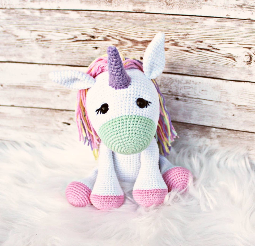 Crocheted unicorn cuddly toy amigurumi - Etsy.de