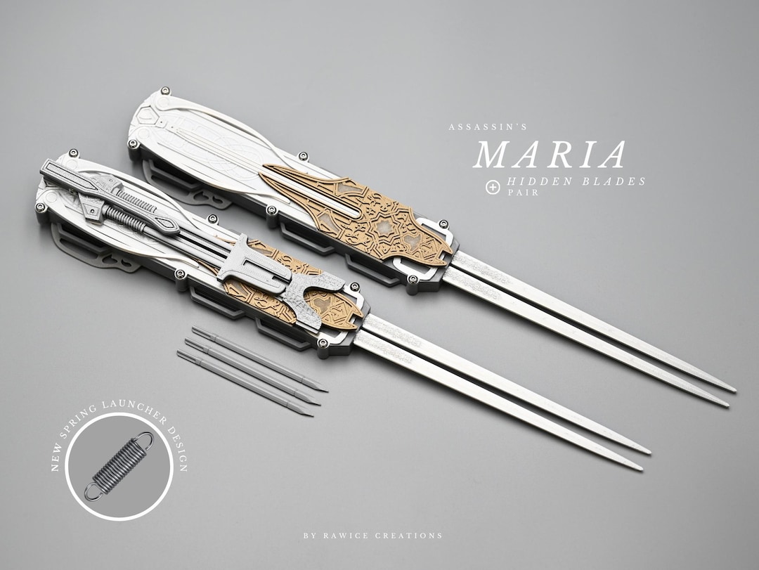 V2 Assassin's Dual Maria Hidden Blades (blade Pair) AC Movie Blades - Etsy