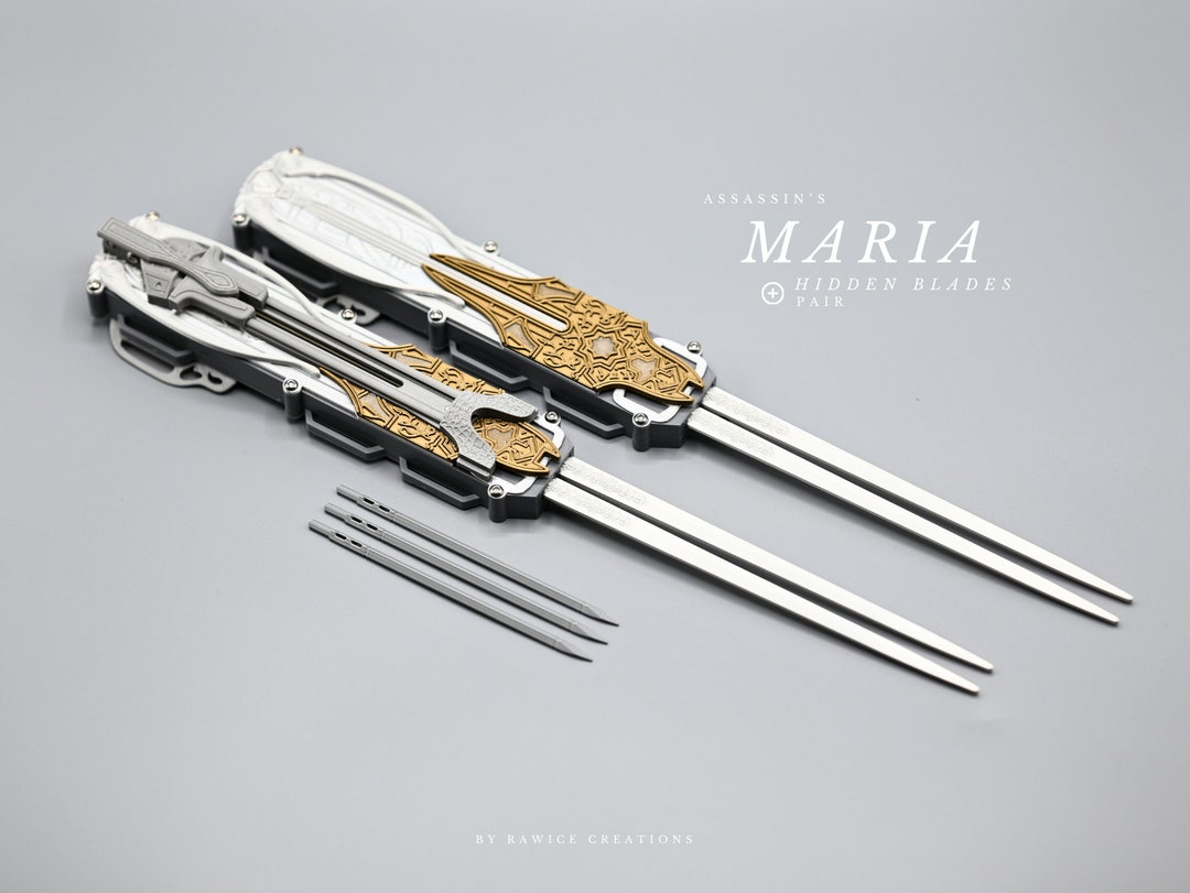 V2 Assassin's Dual Maria Hidden Blades (blade Pair) AC Movie Blades - Etsy