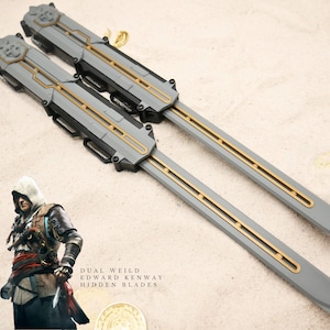 V2 Assassin's IV Edward Kenway Black Flag Hidden Blades (blade Pair) - Etsy