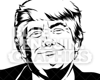 Donald Trump Vector | Etsy
