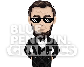 Abe Lincoln Clipart | Etsy
