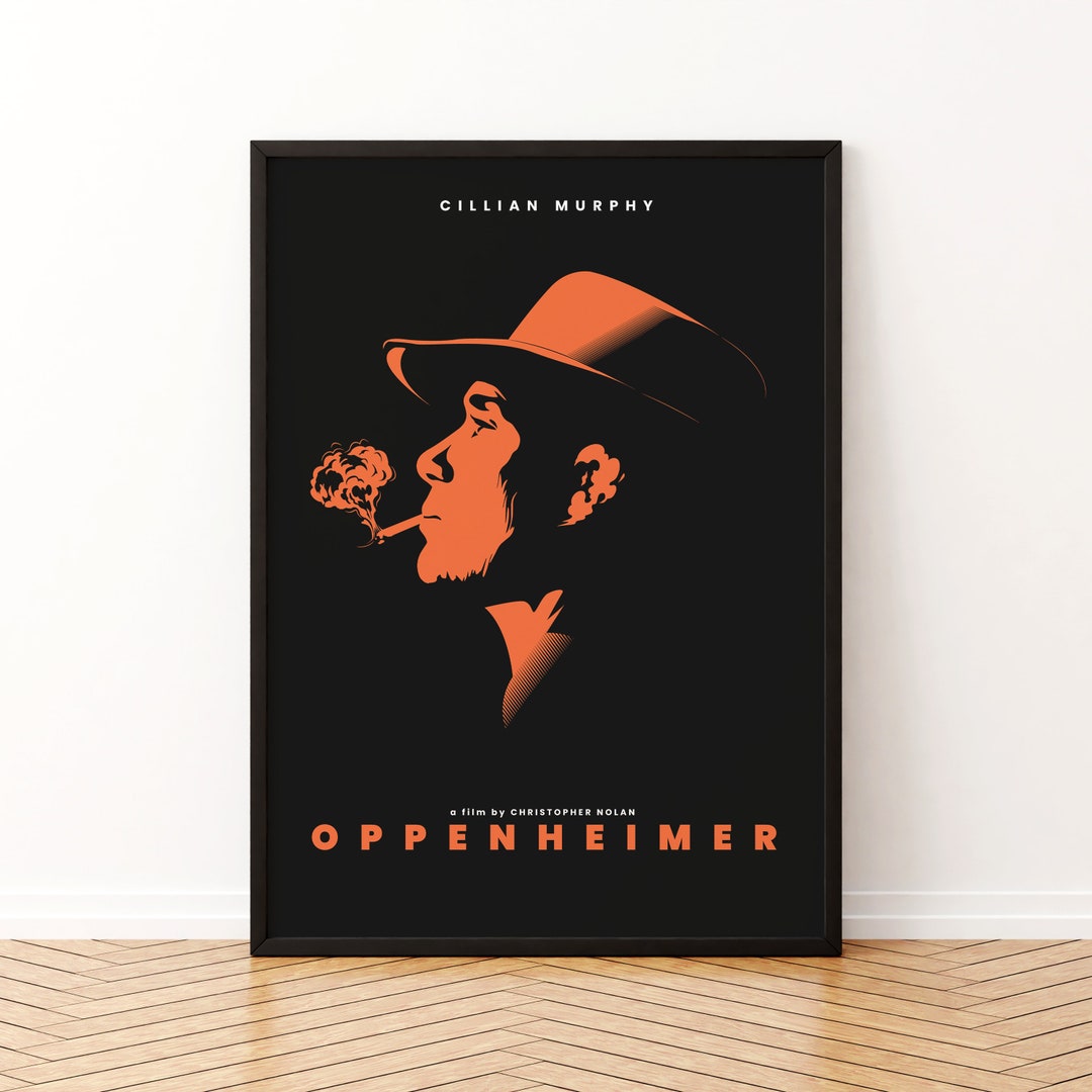 Oppenheimer Poster Christopher Nolan Minimalist Movie Poster Cinema ...