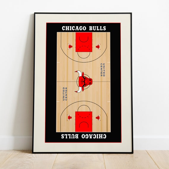 Nba Basketball Court Floor Bulls
