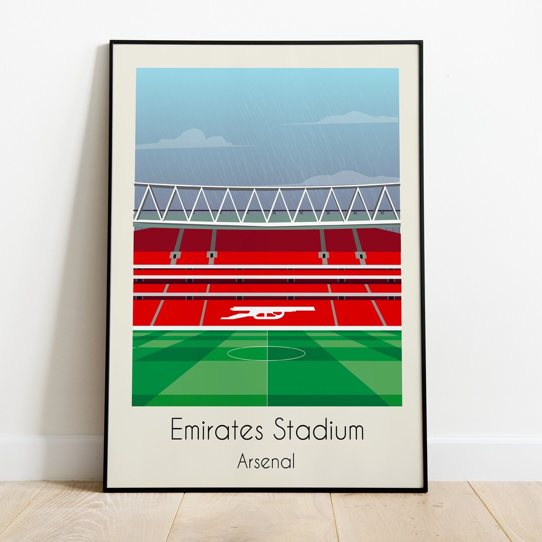 Arsenal Emirates Stadium Poster Minimalist - Etsy