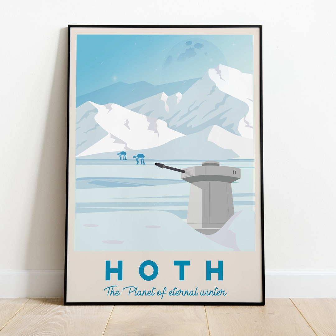 Star Wars hoth poster minimaliste - Etsy 日本