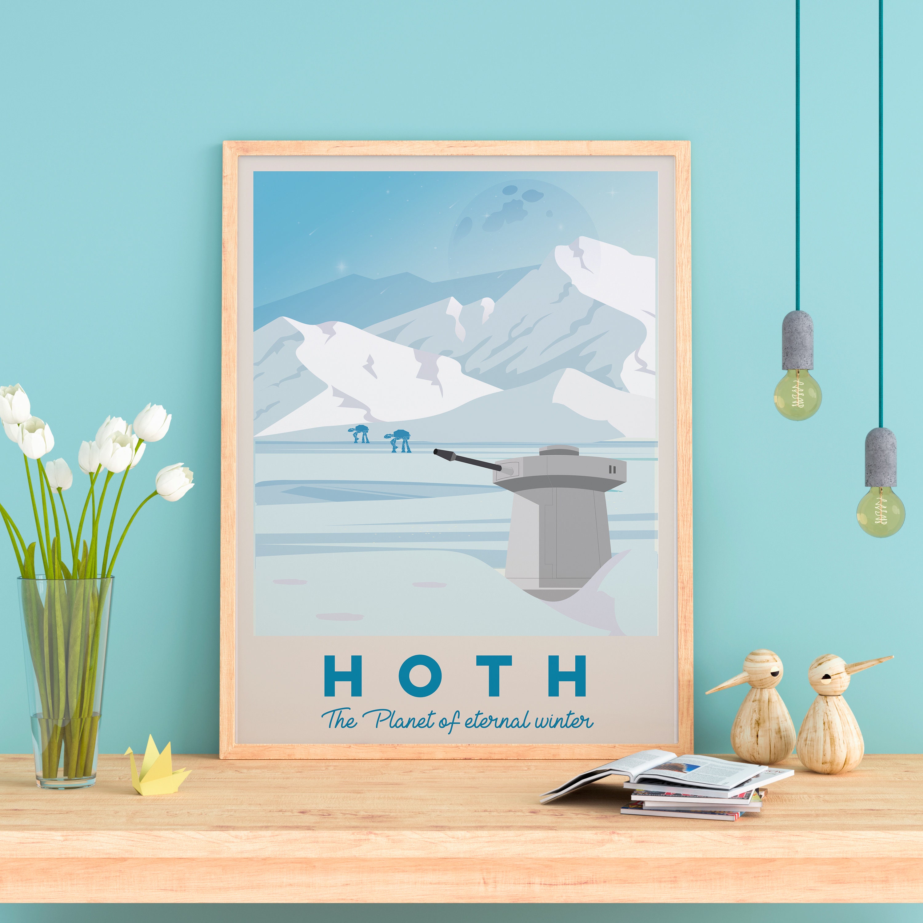 Star Wars hoth poster minimaliste - Etsy 日本