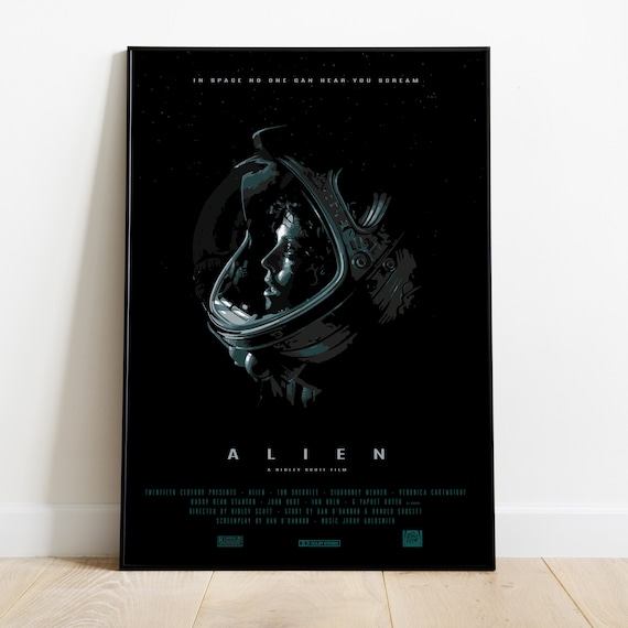 Alien Minimalist Poster - Etsy