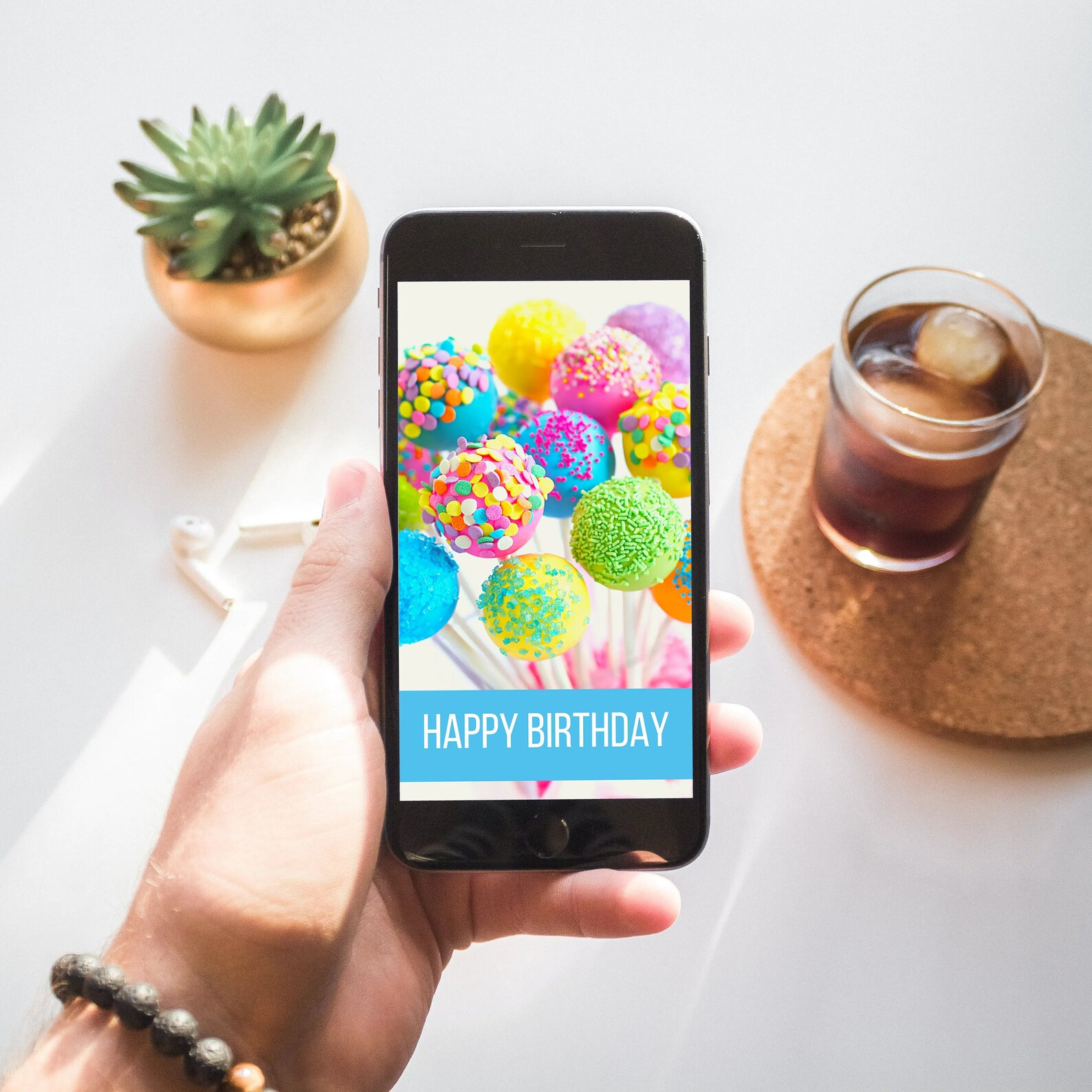 Modern Electronic Birthday Ecard Digital Cards Birthday | Etsy