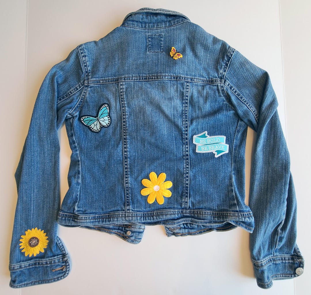 Spring Jean Jacket, Girls XL/14 - Etsy