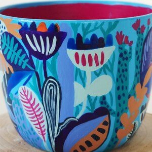 Blue Ceramic Flower Pot, Succulent Planter, Flower Planter, Plant Pot ...