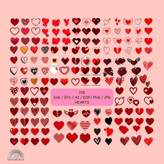 Heart Svg Bundle Heart Svg Hand Drawn Heart Svg Open Heart | Etsy