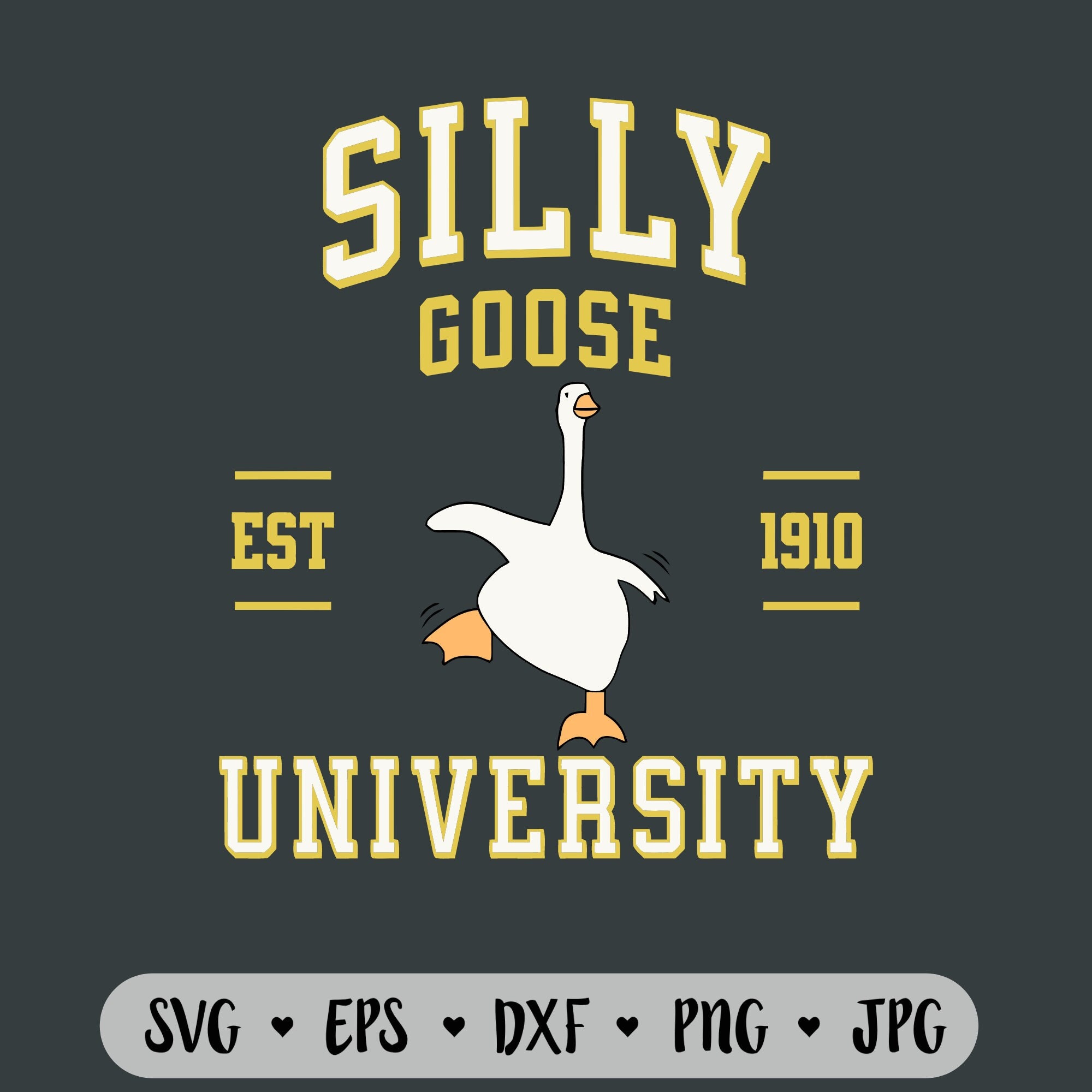 Silly Goose University Svg Png Mug Sweatshirts & Hoodies - Etsy