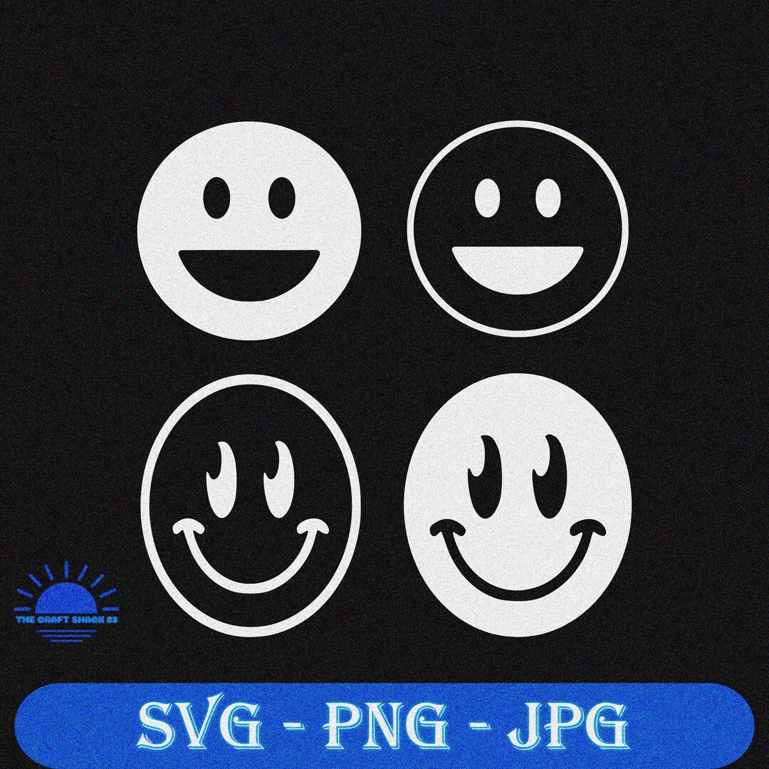 Checkered Smiley Svg Bundle Checkered Pattern Svg Smiley Face Svg ...