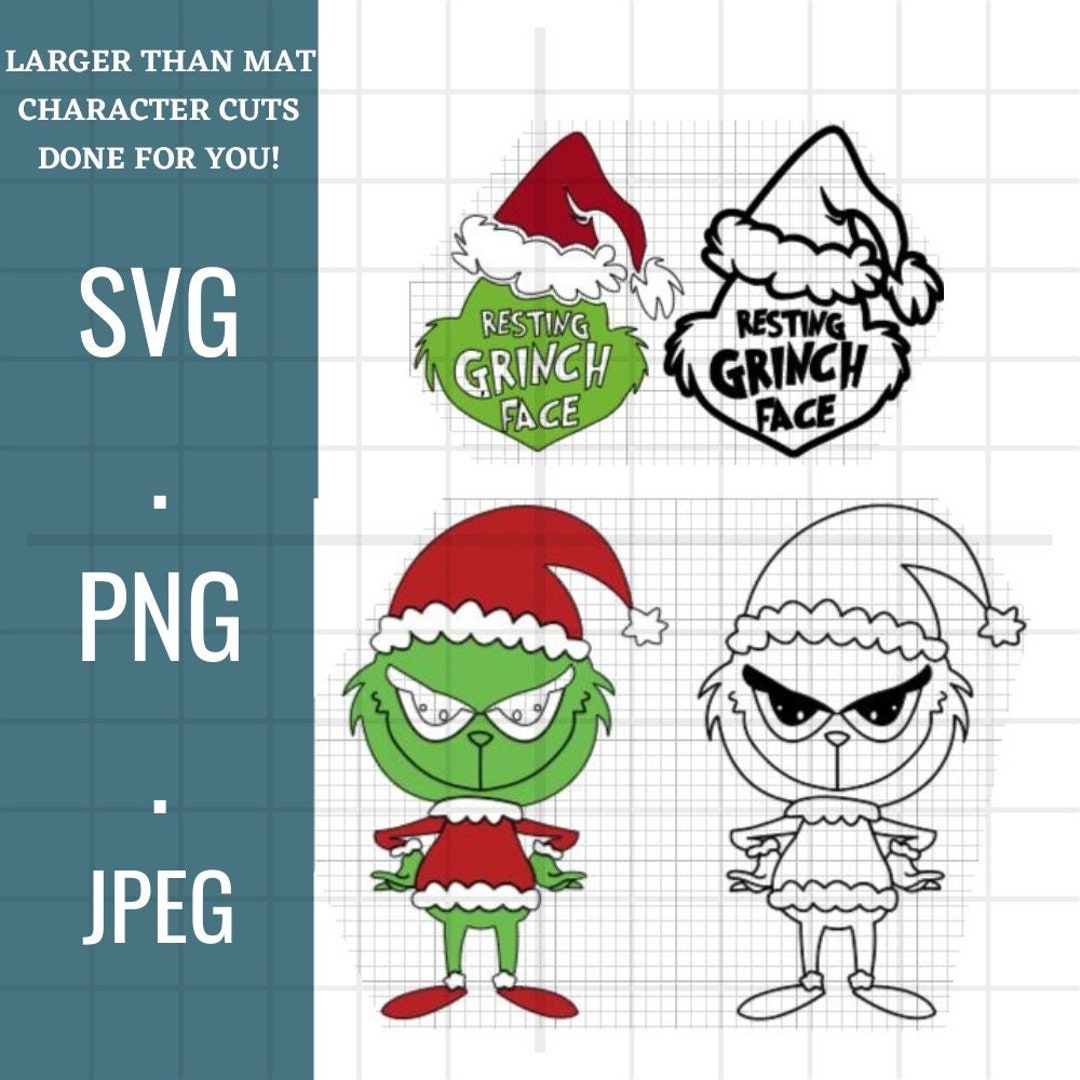 Grinch Face SVG Define Naughty, Grinch Smile Christmas SVG Cricut ...